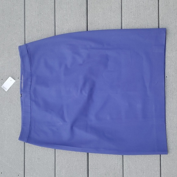 LOFT | Skirts | Nwt Loft Back Zip Blue Pencil Skirt | Poshmark